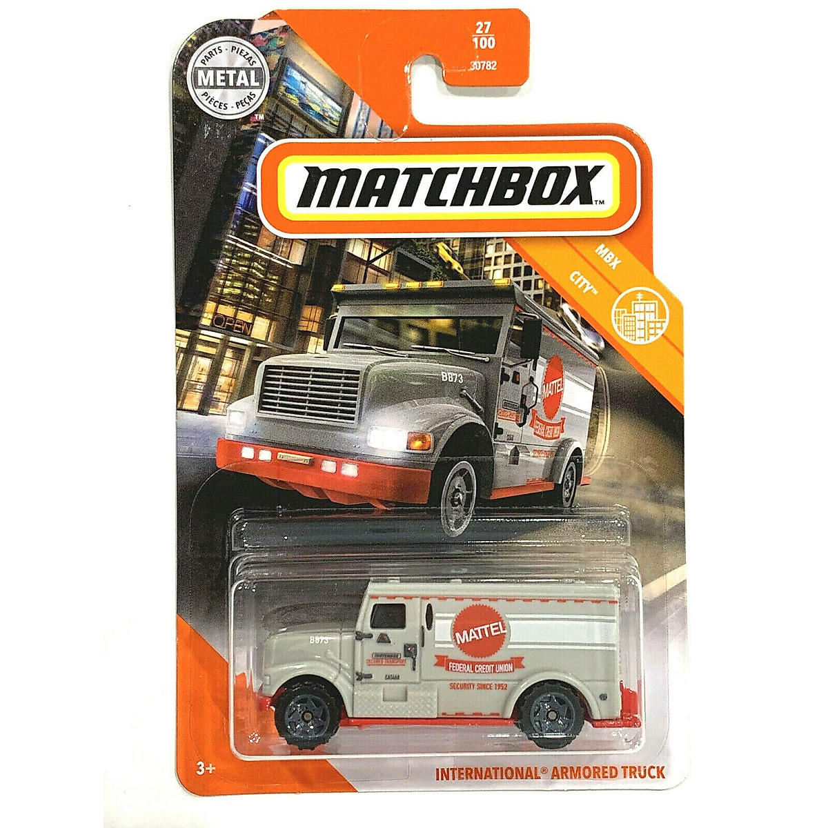Matchbox 2020 MBX City #27/100, Int'l Armored Truck
