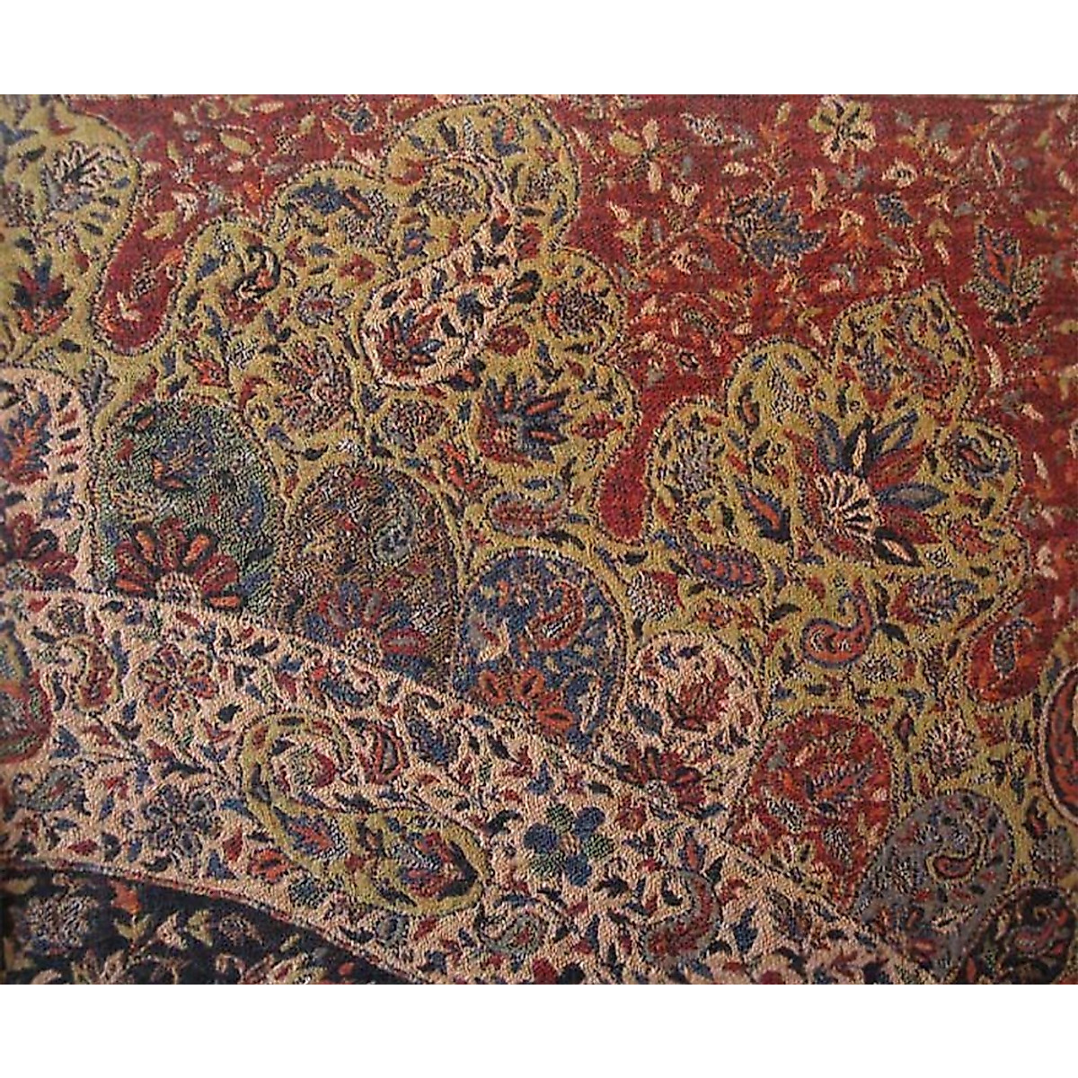 Large, Superior Kani Shawl. Paisley Jamawar from India. Warm, Heavy & Very Detailed