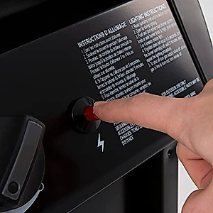 Broil-Mate, 30040BMT, Cast 2, Liquid Propane Gas Grill with Side Burner, Black