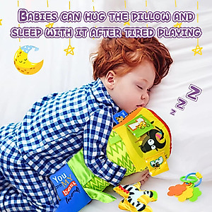 Baby Tummy Time Pillow Toys For 3-6 Months, Newborn 2 3 Month Old Baby Toys Development Pillow Prop, Infant Toys For 2 3 4 5 6 Months+, Ergonomic Design Perfect Toys For Infant 0-3 & 3-6 Months