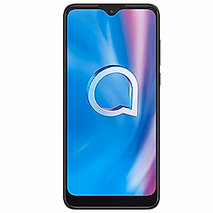Alcatel 1V 2020 (32GB, 2GB) 6.22" HD+ Display, 4000mAh Battery, Fingerprint Sensor, GSM Unlocked US 4G LTE (T-Mobile, AT&T, Metro, Straight Talk) International Model 5007A (Metallic Black)