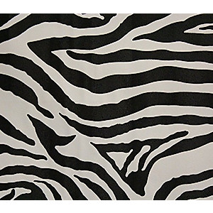 Vinyl Upholstery Zebra 54" Wide Sold by The Yard (Black and White)