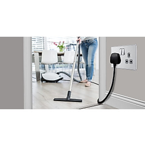 BG Electrical Double Switched Screwless Flat Plate Power Socket, Brushed Steel, 13 Amp