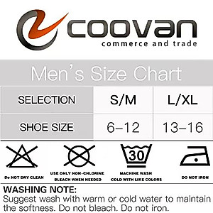 COOVAN 10 Pairs Mens Cushion Ankle Socks Men 10 Pack Low Cut Comfort Breathable Casual Socks