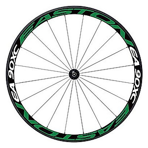 Scakbyer Reflective Stickers for Bike Wheel, 4PCS Safety Night Riding Bicycle Reflector Tape Decal Set - Green + White