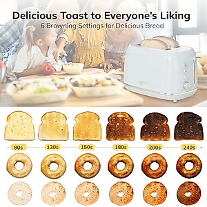 2 Slice Toaster Retro Stainless Steel Toaster with Bagel, Cancel, Defrost Function and 6 Bread Shade Settings Bread Toaster, Extra Wide Slot and Removable Crumb Tray, Blue