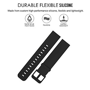 Compatible for ANDFZ Smartwatch Bands, Lamshaw Quick Release Watch Soft Silicone Sport Band Compatible with ANDFZ T42 1.72Geelyda Y20 ProMVEFOIT 1.7'' P42B Smart WatchP42B Smart WatchSOUYIE T45S
