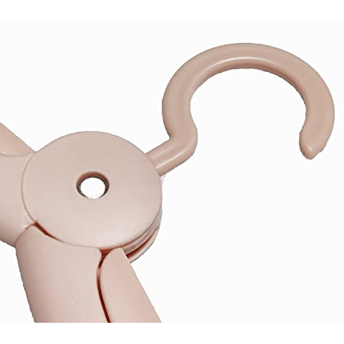 Fineget Collapsible Travel Shorts Skirt Shirt Socks Hangers with Clips Foldable Pants Clothes Plastic Suit Hangers Non Slip Closet Blue Organizer Retail Displays (Blue 2 Pcs, Pink 4 Pcs)