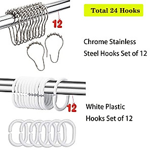 HOMAEUPIN 4 Pcs Gold Colorful Geometry Marble Shower Curtain Sets Watercolor Light Luxury Non-Slip Rugs Toilet Lid Cover U-Shaped Mat Modern Bathroom Accessory Sets 24 Hooks Red