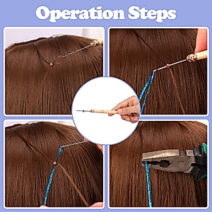 16 Colors Hair Tinsel Kit, ELASO 48 Inches 3300 Strands Tinsel Hair Extensions, Fairy Hair Tinsel for Christmas Halloween Cosplay Party, Highlights Sparkling Glitter Hair