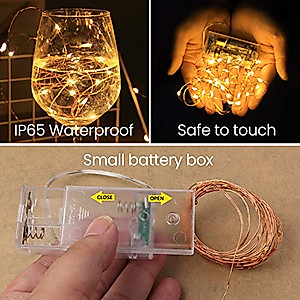 innolife 6 Pack LED Fairy String Lights Battery Operated with Remote Control & Timer, 10 Ft 30 LED Copper Wire Twinkle Lights for Bedroom Christmas Wedding Party Indoor Outdoor Decoration