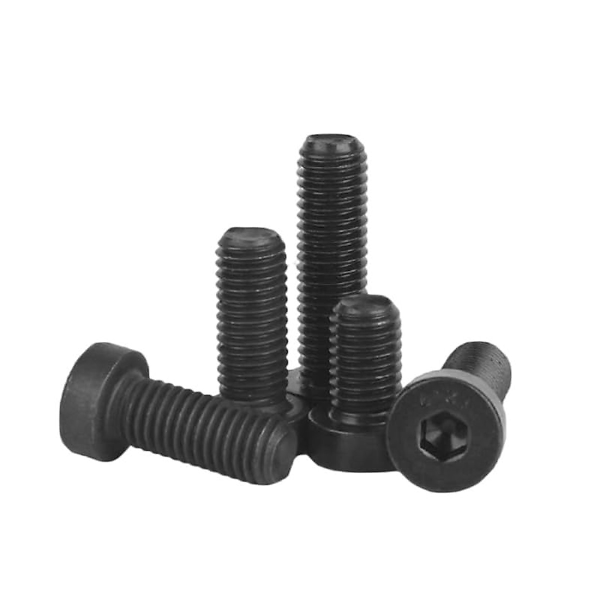 10pcs 12.9 Grade High Strength Thin Head Hexagon Socket Cap Screws Carbon Steel Socket Cap Screws Hexagon Socket Screws (Size : M5*12)