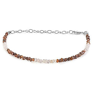 Vatslacreations Raw Diamond Bracelet, White Diamond Bracelet, Brown Diamond Bracelet, Rough Diamond Bracelet, Rough Diamond Jewelry, Uncut Diamond Bracelet