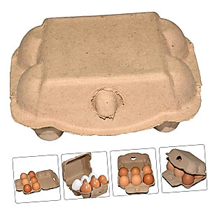 Egg Container 20pcs Box Egg Carton Eggs Pulp Packing Box Egg Tray