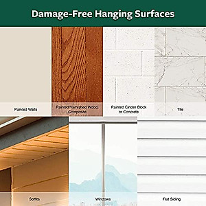 Command Outdoor Metal Hook, 1 Hook, 2 Strips, Water-Resistant Strips (FC13-BN-AWES)