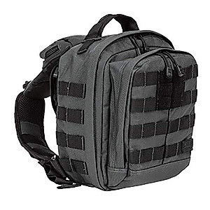 5.11 Rush Moab 6 Tactical Sling Pack Military Molle Backpack Bag, Style 56963, Black