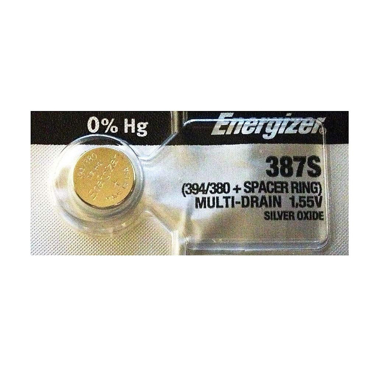 Energizer 387S Low-Drain 1.55V Silver-Oxide Button Cell Battery