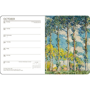 Monet Weekly Engagement Calendar 2021, Planner 6.5" x 8.5" Spiral Bound