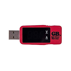 Gardner Bender GUSB-3450 Multimeter, Voltage, Current, Polarity USB Tester, No Size, Red