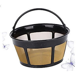 SECFOU Home Tea Making Tool Reusable Coffee Espresso Ground Coffee Home Coffee Funnel Machine Espresso Concentrated Filtration Coffee Filter Coffee Making Tool Black