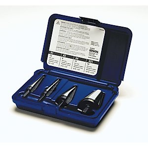 Irwin Tools IRWIN Step Drill Bit Set, General Purpose, 4-Piece (10225)