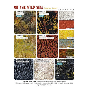 Banyan Batiks On The Wild Side Giraffes, Fabric by The Yard (Hazelwood)