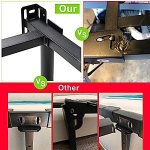 Realuson California King Size Metal Iron Bed Frame Heavy Duty Sturdy Black Bedframe 9-Leg Support 7 Inch Low to Ground Bed Base for Box Spring and Mattress Non-Slip Easy Assembly Noise Free