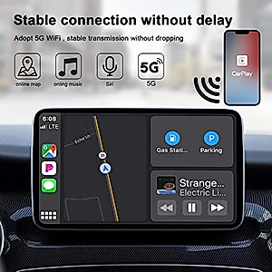 Wireless CarPlay Adapter for iPhone, Wireless CarPlay Dongle Convert Factory Wired CarPlay to Wireless CarPlay, Compatible for Audi/Porsche/Benz/Ford, 5Ghz WiFi Auto-Connect, Support iOS 13+ (Black)