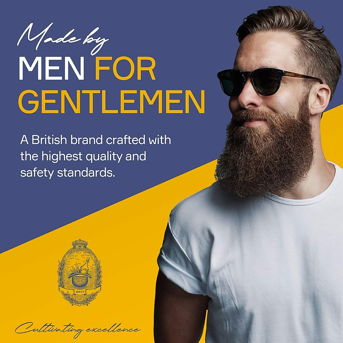 Seven Potions Beard Brush For Men With 100% First Cut Boar Bristles. Made in Pear Wood With Firm Bristles To Tame and Soften Your Facial Hair