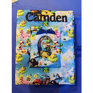 New!!! Custom Mario Brothers Photo Album 3 - Holds 100 4x6 Photos - Handmade Gamer Photo Album