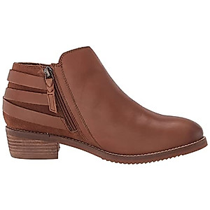 SoftWalk Women's Ankle Boots and Booties, Cognac, 8
