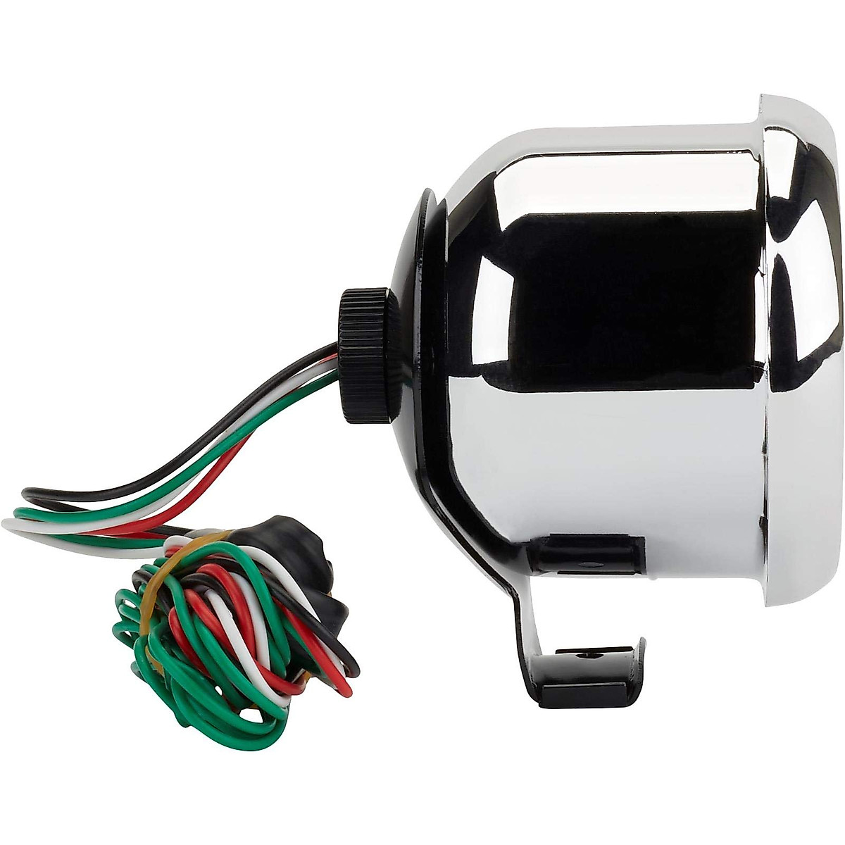 3-1/2" Chrome Electric Tachometer Kit 8K RPM - Perfect for Hot Rods, Comprehensive On-Dash/Under-Dash/Steering Column Installation, Steel Mounting Bracket, Hardware & Electrical Connectors Included