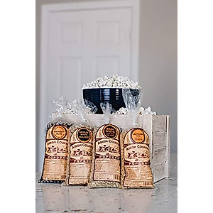 Amish Country Popcorn | 4-1 lb Bags | Variety Pack | 1 lb Baby White -1 lb Medium White - 1 lb Ladyfinger and 1 lb Midnight Blue Popcorn Kernels | Old Fashioned, Non-GMO and Gluten Free (4-1 lb Bags)