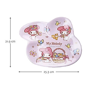 Everyday Delights My Melody Rabbit Dinnerware Flatware Meal Set for Girls – Plate Bowl Cup Spoon, 4 pieces, Pink