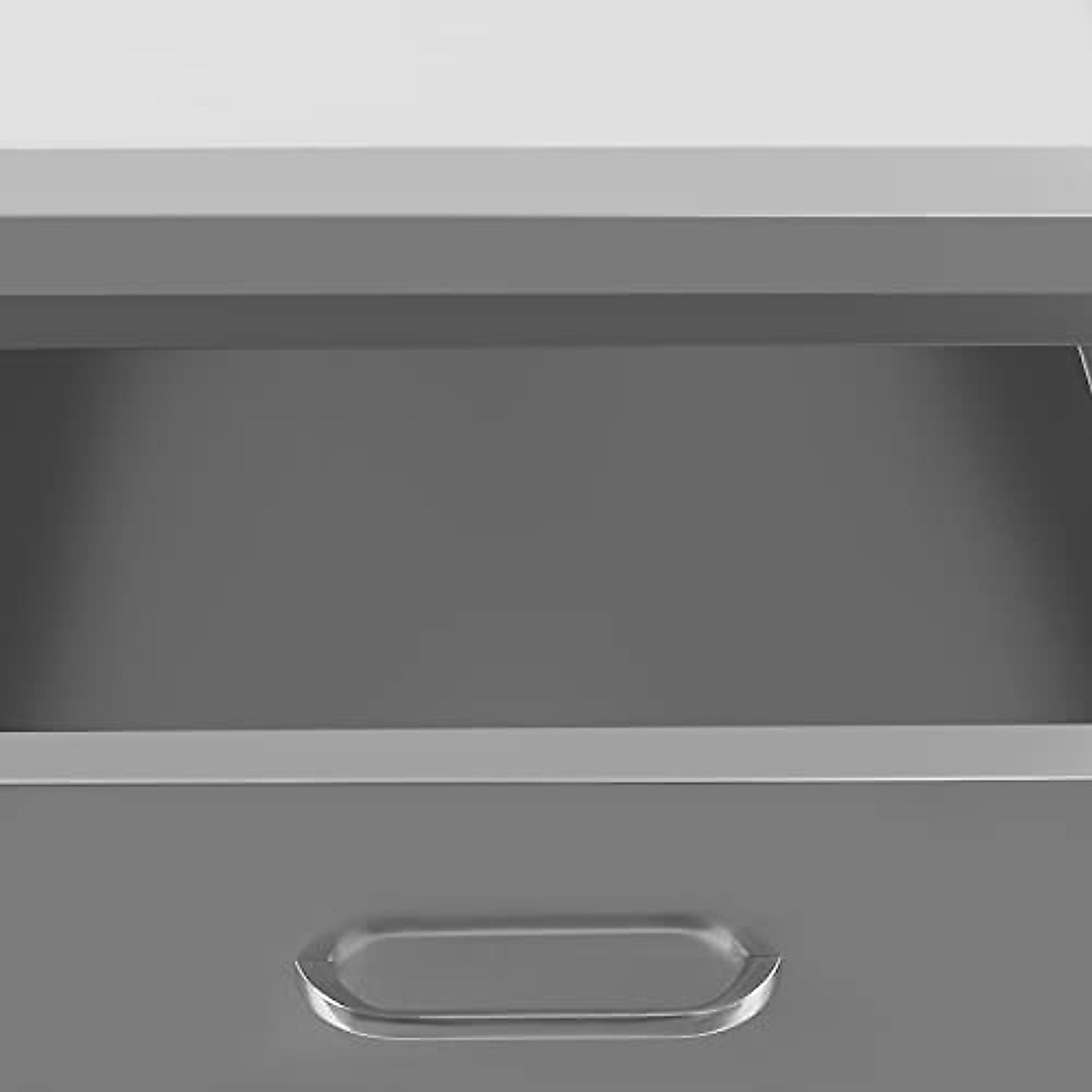 HAPPCUCOE Kitchen Work Table, Commercial Worktable Workstation 24 x 24 Inch,Stainless Steel Kitchen Restaurant Work Prep Table with 1 Drawer,Food Prep Table for Bar, Restaurant