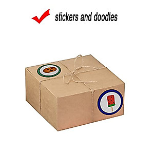 Xxcxpark 16 PCS Brown Kraft Gift Boxes 8x8x4 Inches, Decorative Party Favor Kraft Paper Gift Packaging Box with Lid for DIY Crafting, Cube, Cupcake, Kraft Present Boxes for Birthday, Wedding