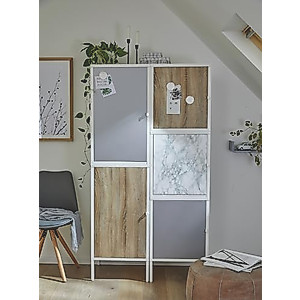 d-c-fix 346-0306 Decorative Self-Adhesive Film, Grey Marble, 17" x 78" Roll