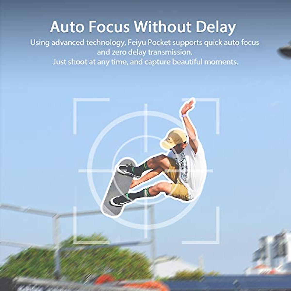 3-Axis-Pocket-Handheld-Gimbal-Stabilizer with UHD 4K Camera for Vlog YouTube Live Video Recording with Zero Delay Autofocus POV All Follow Mode Time-Lapse Sync Motion (Feiyu-Pocket-Handheld-Gimbal)