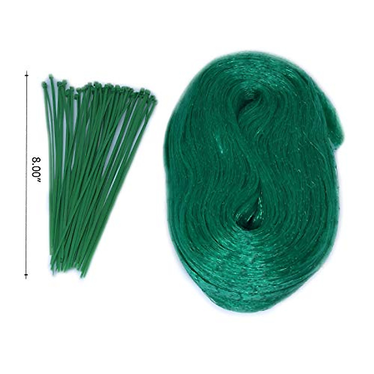 HSelar Best Bird Netting - Protect Plants and Fruit Trees from Birds and Wildlife – 13.12Ft x 49.2Ft Bird Netting with 50 Pcs Nylon Cable Ties - Reusable Instantly (Large Size)