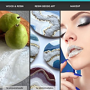 MEYSPRING White Pearl Mica Powder - 50g - White Resin Pigment - White Mica Powder for Epoxy Resin Art - White Epoxy Pigment and UV Resin Dye - Mica Powder for Epoxy Resin - Resin Powder Pigment