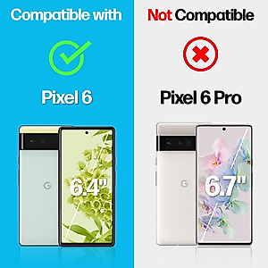 Power Theory Screen Protector for Google Pixel 6 [2 Pack] with Easy Install Kit [Premium Tempered Glass for Pixel6]