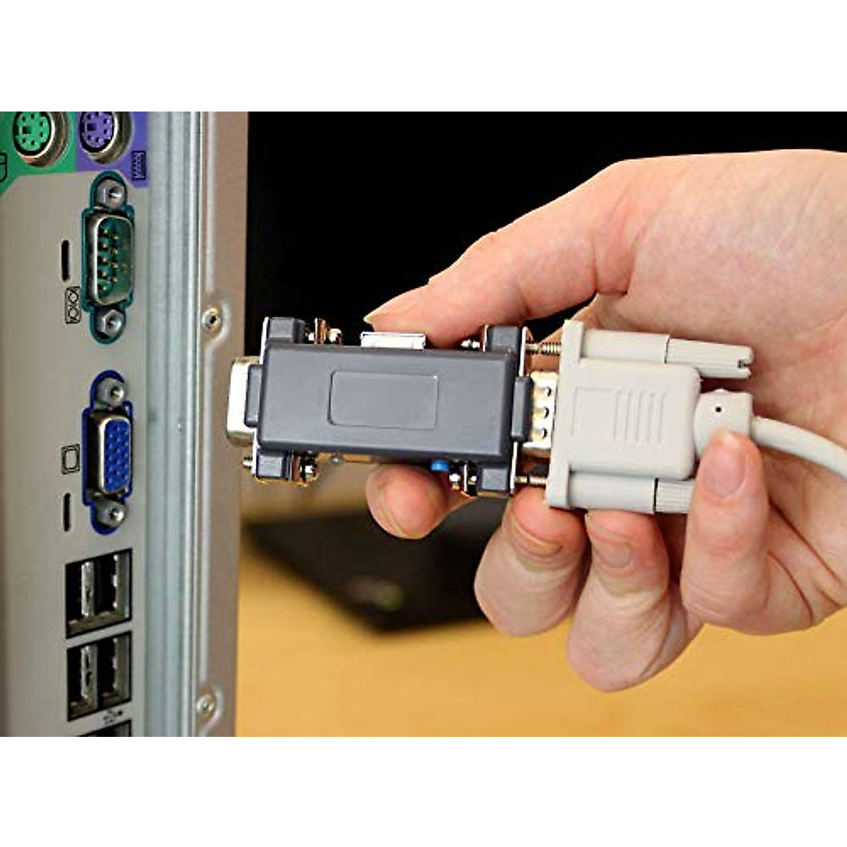 SerialGhost DB9 16GB - Compact RS-232 Logger and Serial Logger with 16GB Flash Drive, green, 72mm x 16mm x 16mm