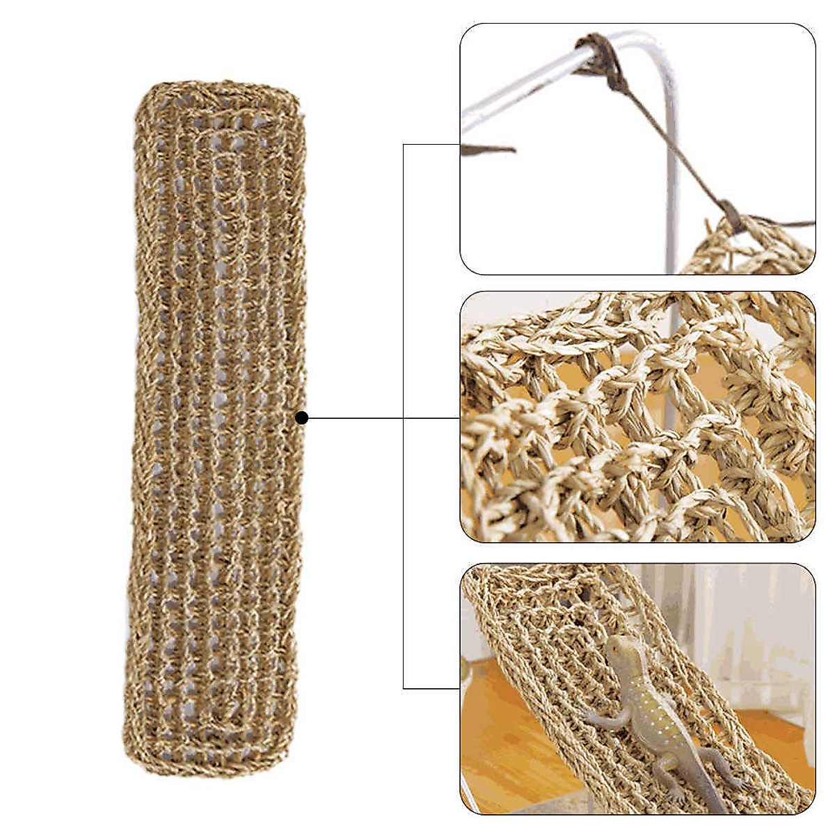 kathson Reptile Lizard Hammock,Reptile Lizard Lounger Hammock
