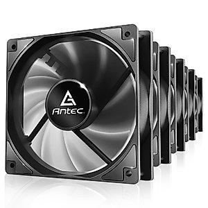 Antec PWM PC Fans, 120mm Fan, 4 Pin PWM, 60.4CFM Case Fans, 12V 4 Pin PWM Connector, Computer Fans with 1400 RPM, P12 Series 5 Packs