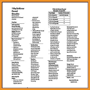 SENTRY Worm X Plus 7 Way DeWormer Large Dogs (6 count) Package may vary