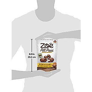 Zoë Pill Pops for Dogs, Healthy Dog Treats, All Natural Dog Treats to Hide Medication, Peanut Butter with Honey Recipe, 3.5 oz
