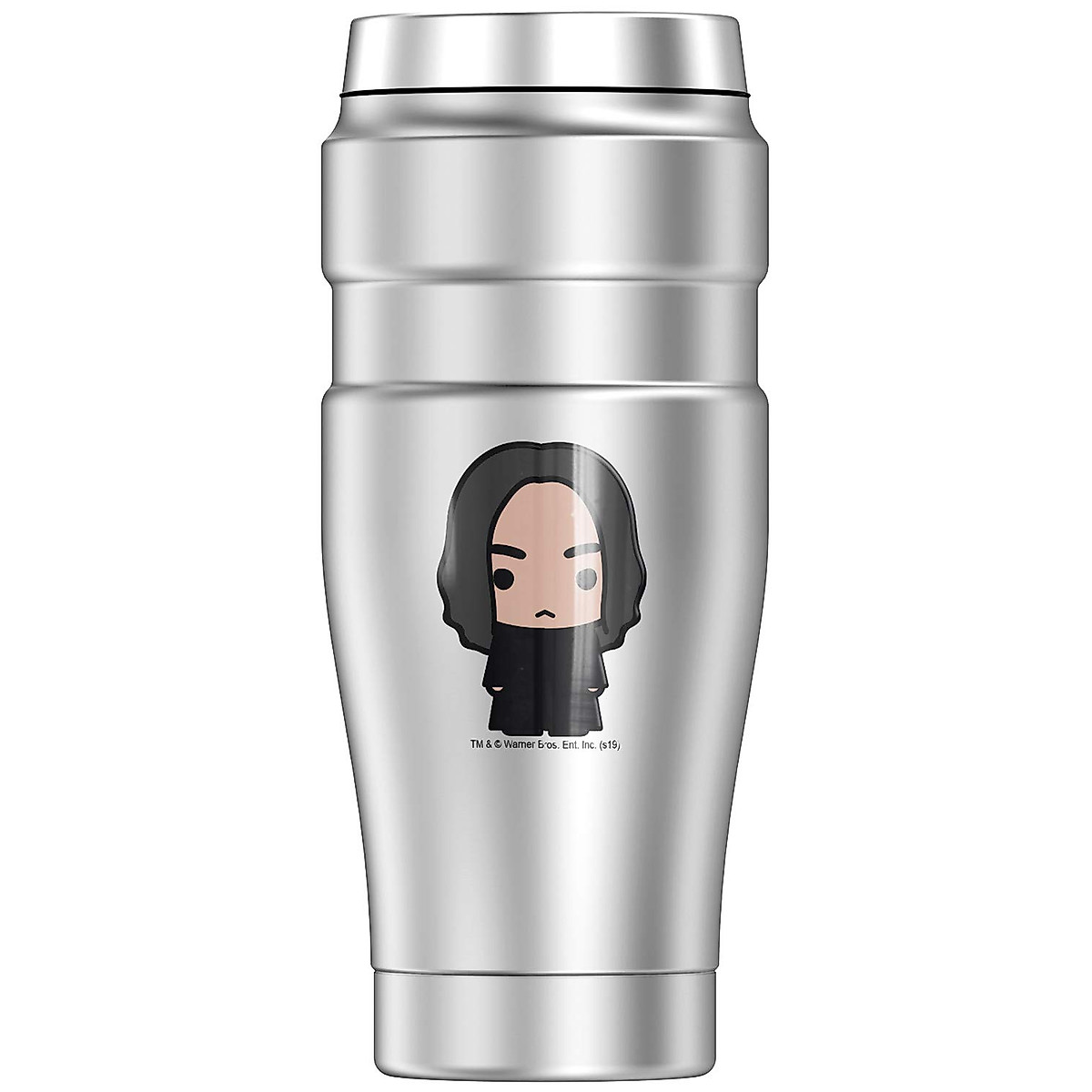 Harry Potter Snape Cute Chibi, THERMOS STAINLESS KING Stainless Steel Travel Tumbler, Vacuum insulated & Double Wall, 16oz