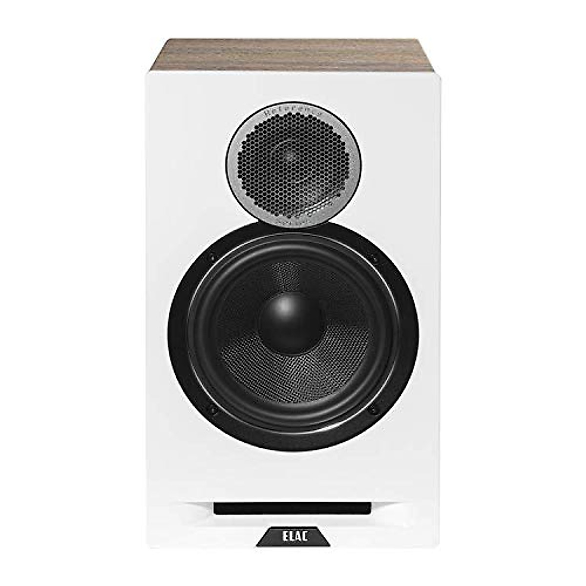 ELAC Debut Reference B6.2 Bookshelf Speakers - (Pair) White Baffle, Oak Cabinet