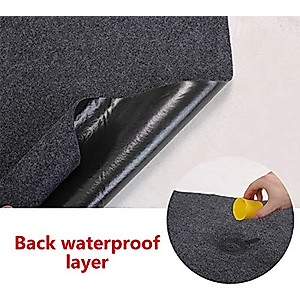 Electric Smoker Mat，Premium Oven Protective Mat—Protects wooden floors and outdoor terraces,Absorbent Material-Contains Smoker Splatter，Anti-Slip and Waterproof Backing，Washable (36" x 36")