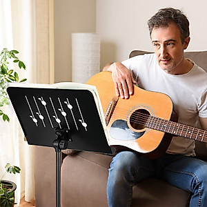 CAHAYA Sheet Music Stand with Carry Bag Notes Books Stand Laptop Stand Tablet Desk Top Stand CY0234